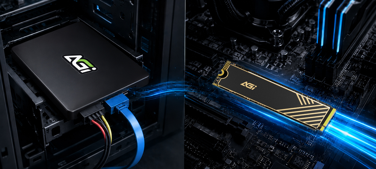 SSD 選購指南-電腦硬碟該怎麼挑？一文看懂 2.5 吋 SATA 與 M.2 NVMe 規格與相容性差異 - AGI Technology